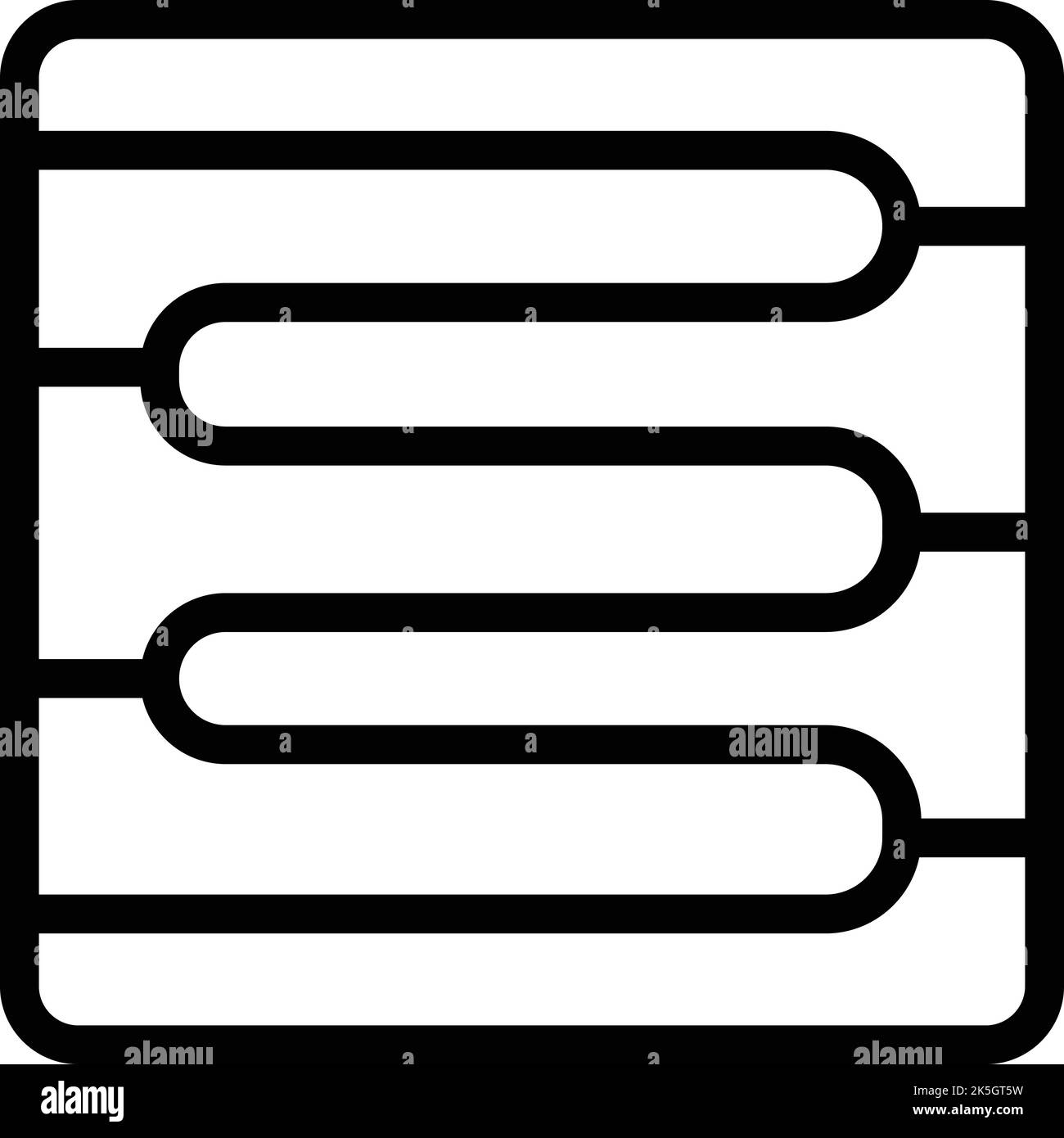 Heat floor icon outline vector. Wood tile. Home interior Stock Vector ...