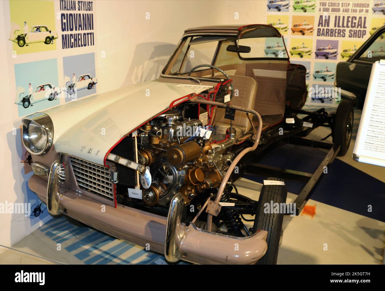 Cutaway showing the inside workings of a Triumph Herald 1959 Stock ...