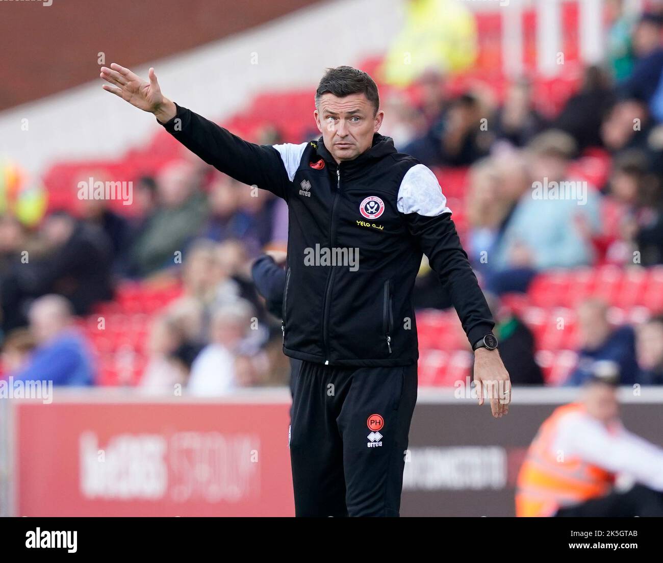 Stoke, England, 8th October 2022. Paul Heckingbottom manager of ...