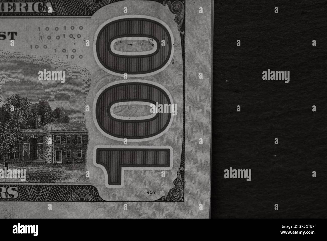 US dollar bills. American economy inflation and devaluation Stock Photo ...