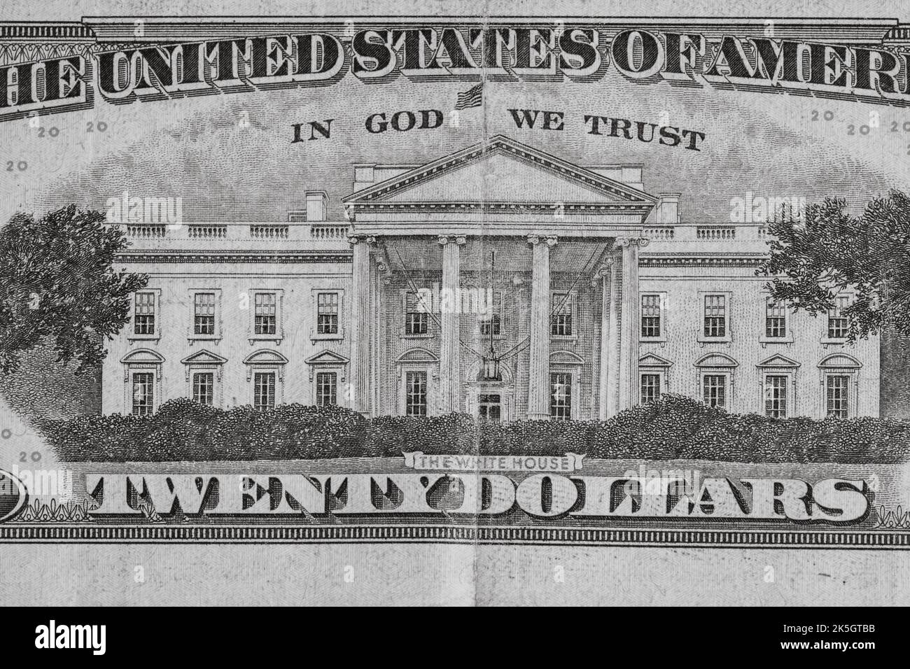 US dollar bills. American economy inflation and devaluation Stock Photo ...