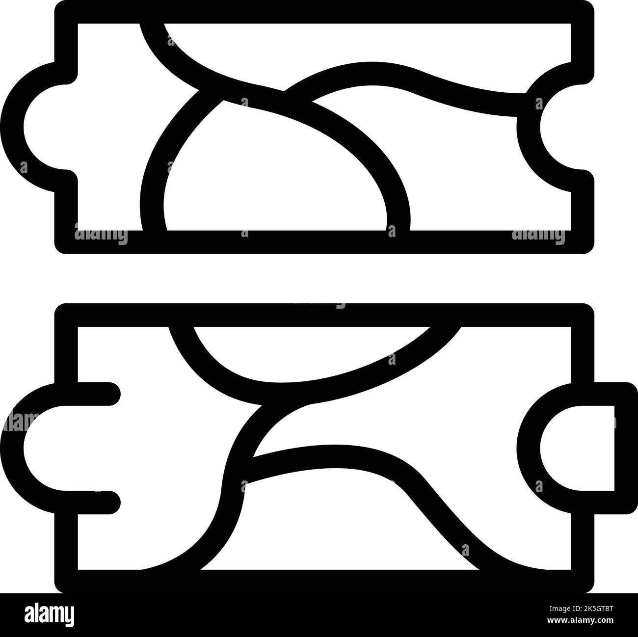 Decor floor icon outline vector. Wood texture. Wall material Stock ...