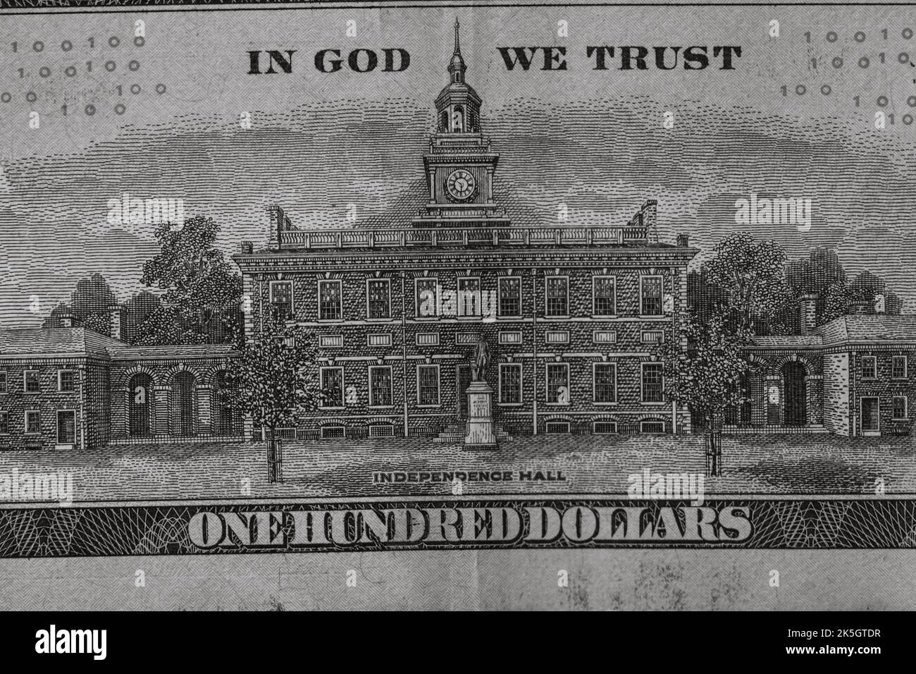 US dollar bills. American economy inflation and devaluation Stock Photo ...