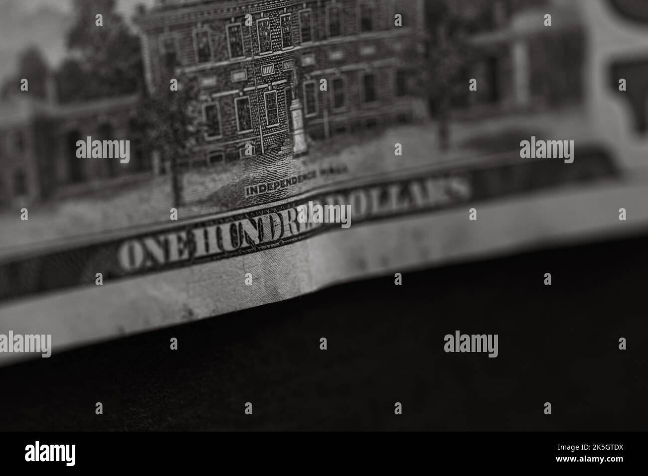 US dollar bills. American economy inflation and devaluation Stock Photo ...