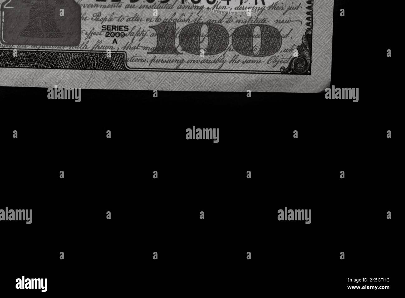 US dollar bills. American economy inflation and devaluation Stock Photo ...