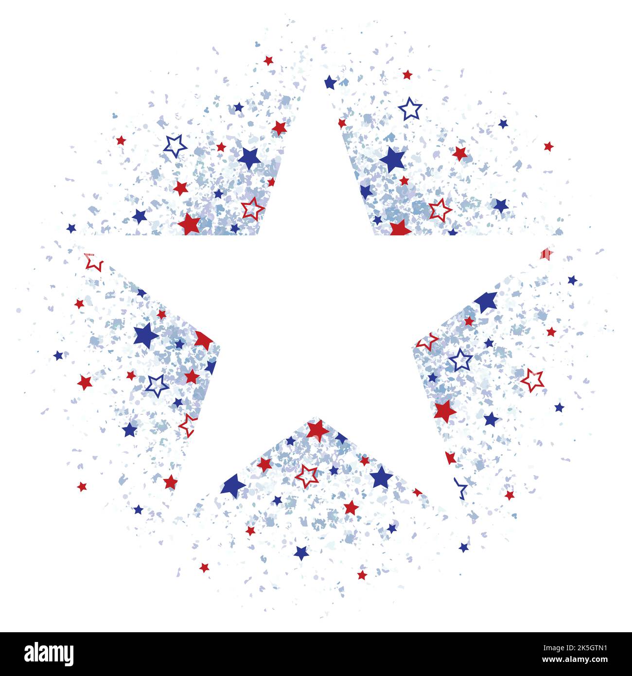 Usa celebration confetti stars Cut Out Stock Images & Pictures - Alamy
