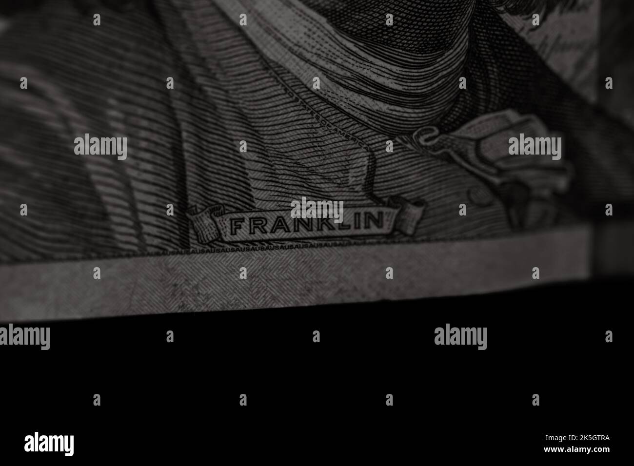 US dollar bills. American economy inflation and devaluation Stock Photo ...