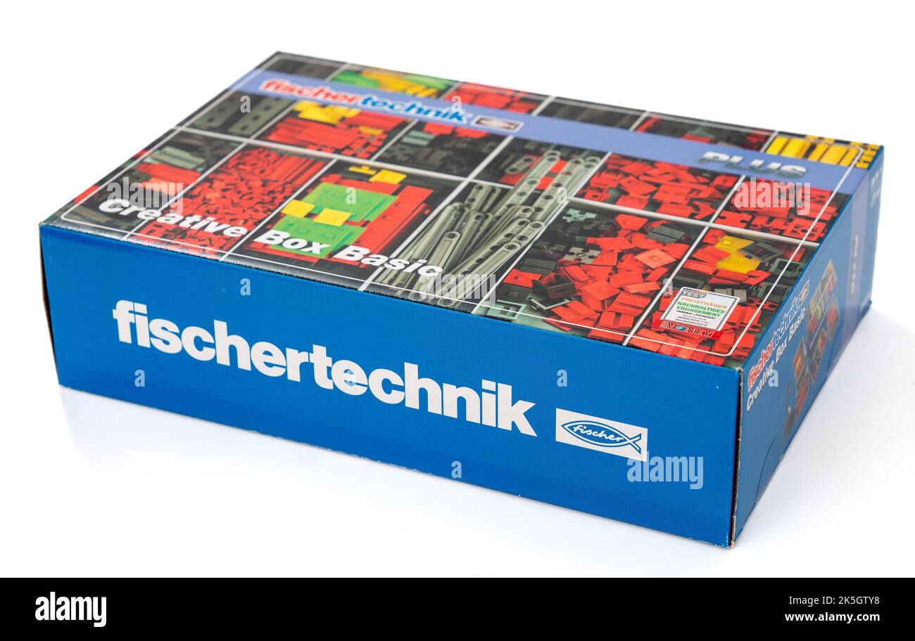 Gera, Germany - OCTOBER 08, 2022: Fischertechnik, German brand of ...
