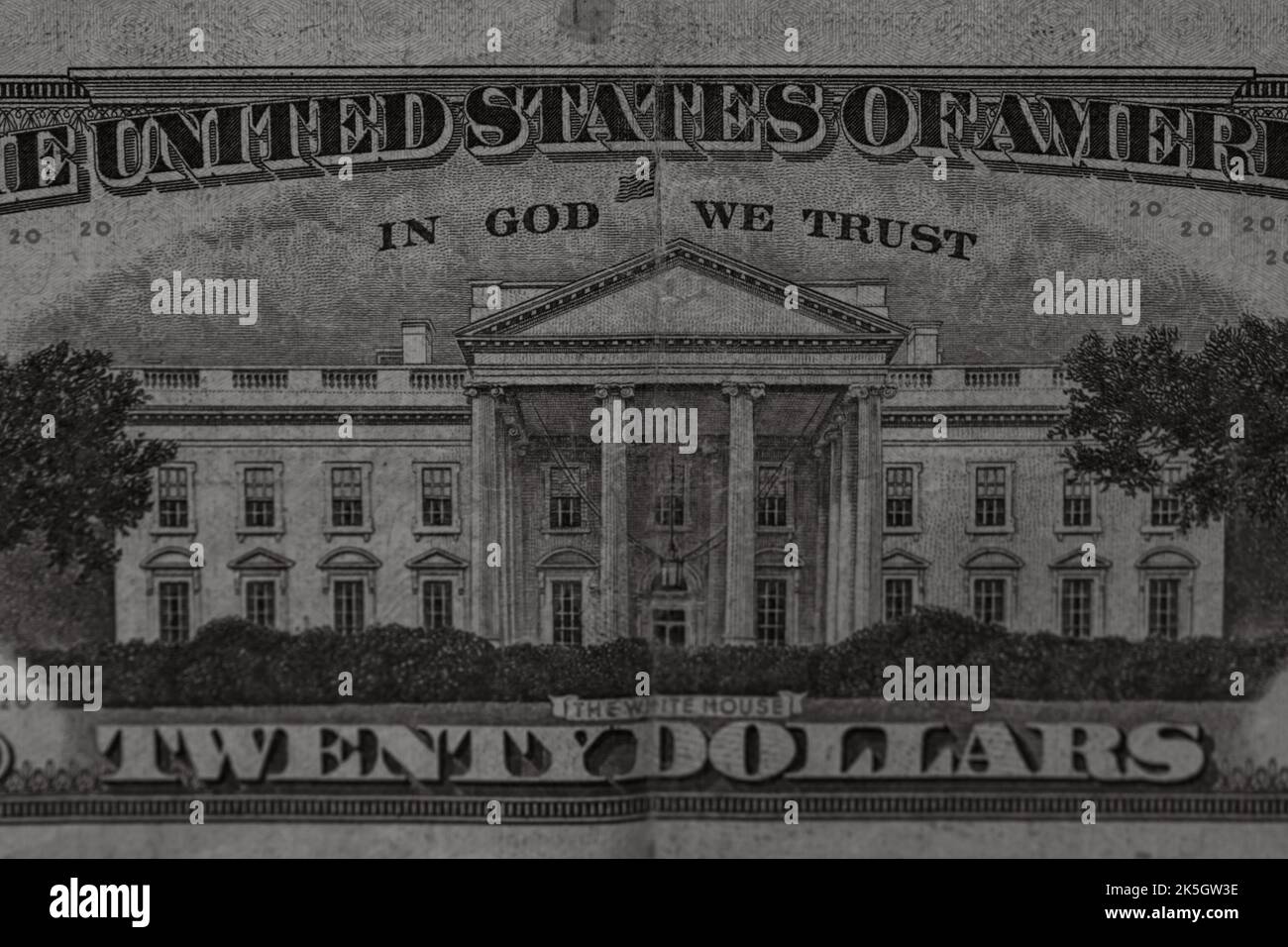 US dollar bills. American economy inflation and devaluation Stock Photo ...