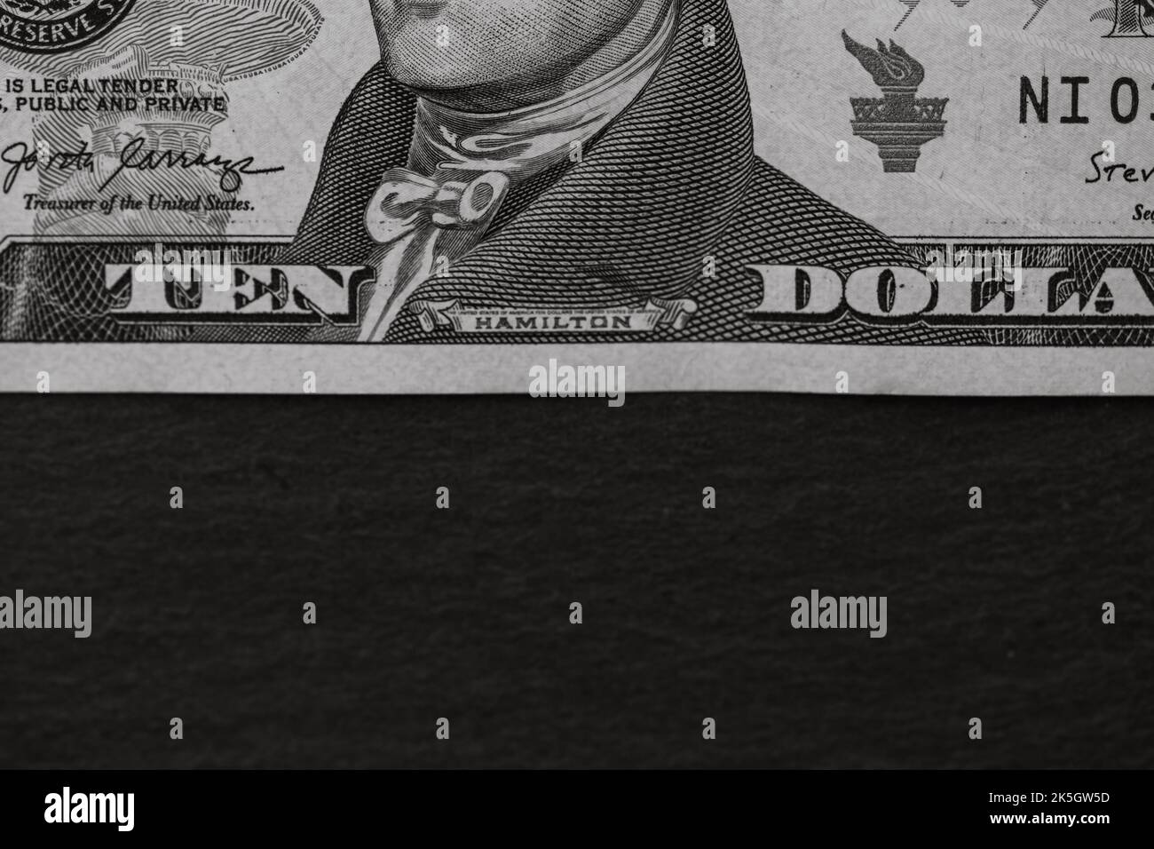 US dollar bills. American economy inflation and devaluation Stock Photo ...