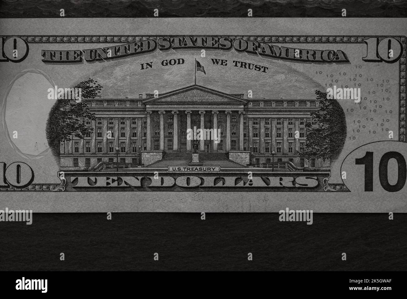 US dollar bills. American economy inflation and devaluation Stock Photo ...