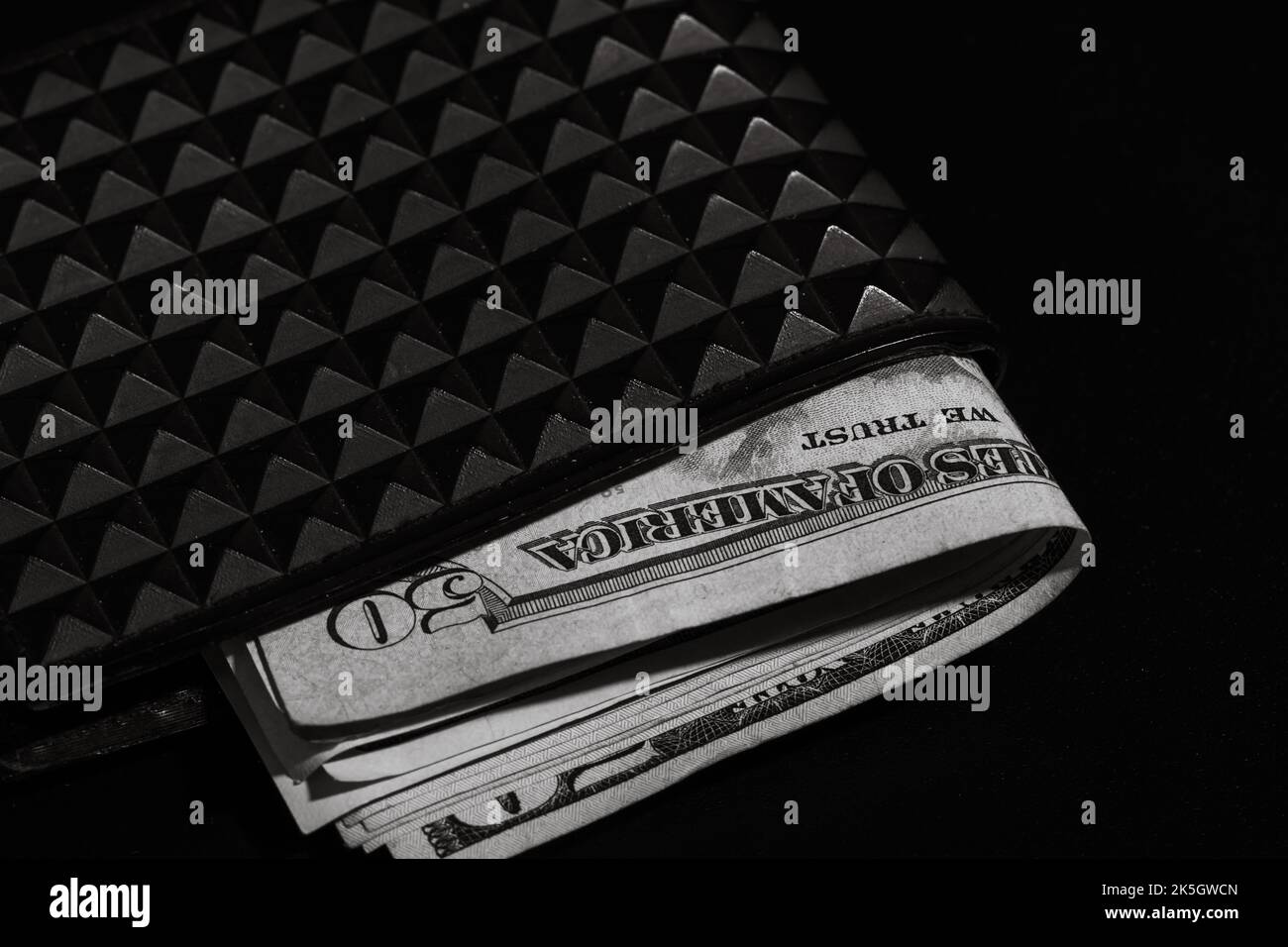 US dollar bills. American economy inflation and devaluation Stock Photo ...