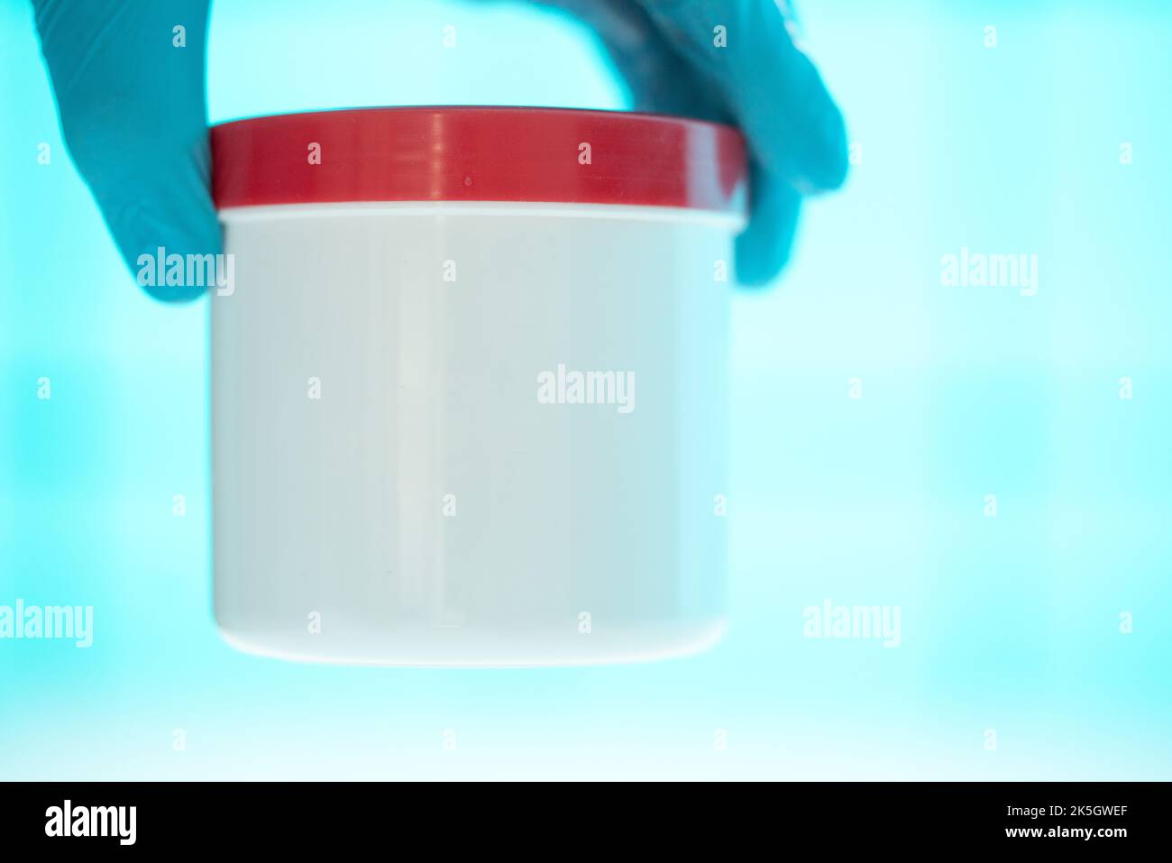 Plastic container for storing chemicals and food additives Stock Photo ...