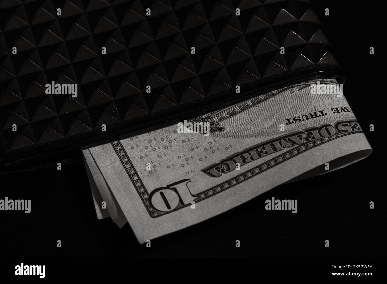 US dollar bills. American economy inflation and devaluation Stock Photo ...