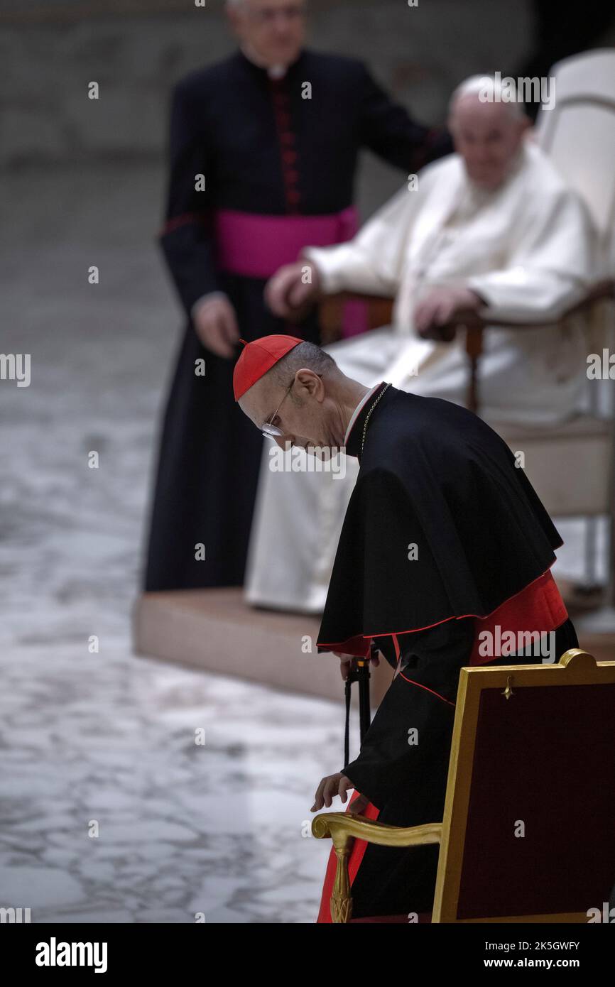 Vatican city, Vatican, 8 october 2022. Cardinal Tarcisio Bertone ...