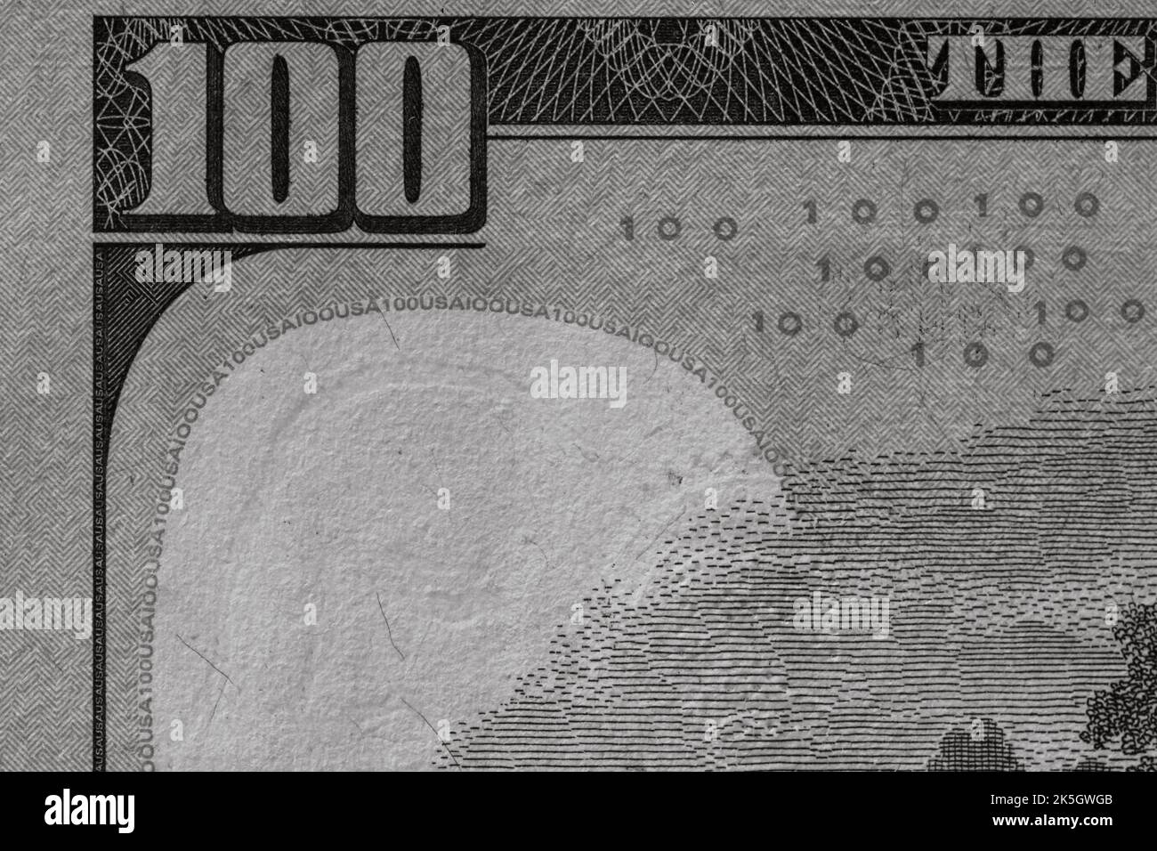 US dollar bills. American economy inflation and devaluation Stock Photo ...