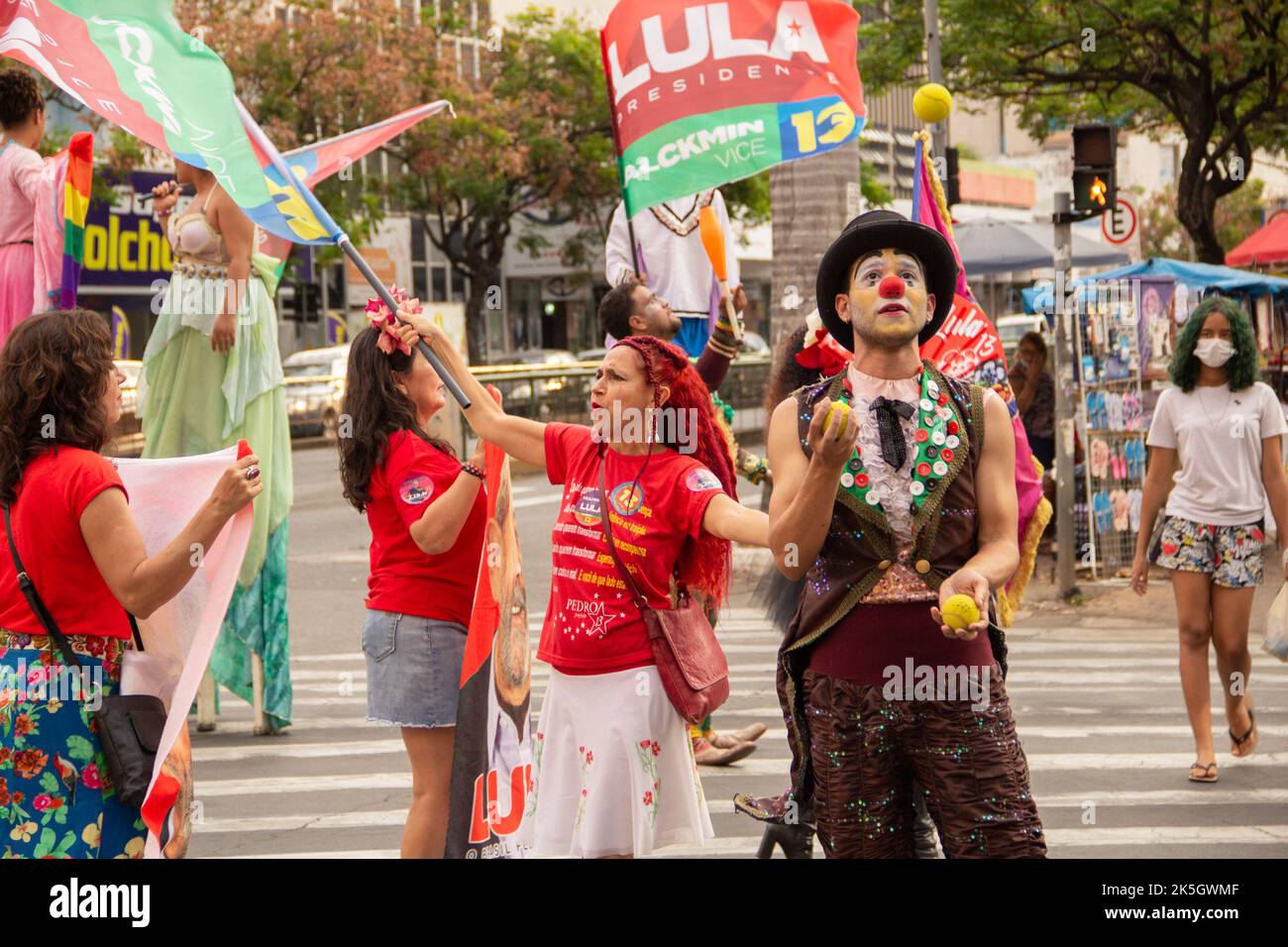 GOIANIA GOIAS BRAZIL - SEPTEMBER 28 2022: A young man dressed as a ...