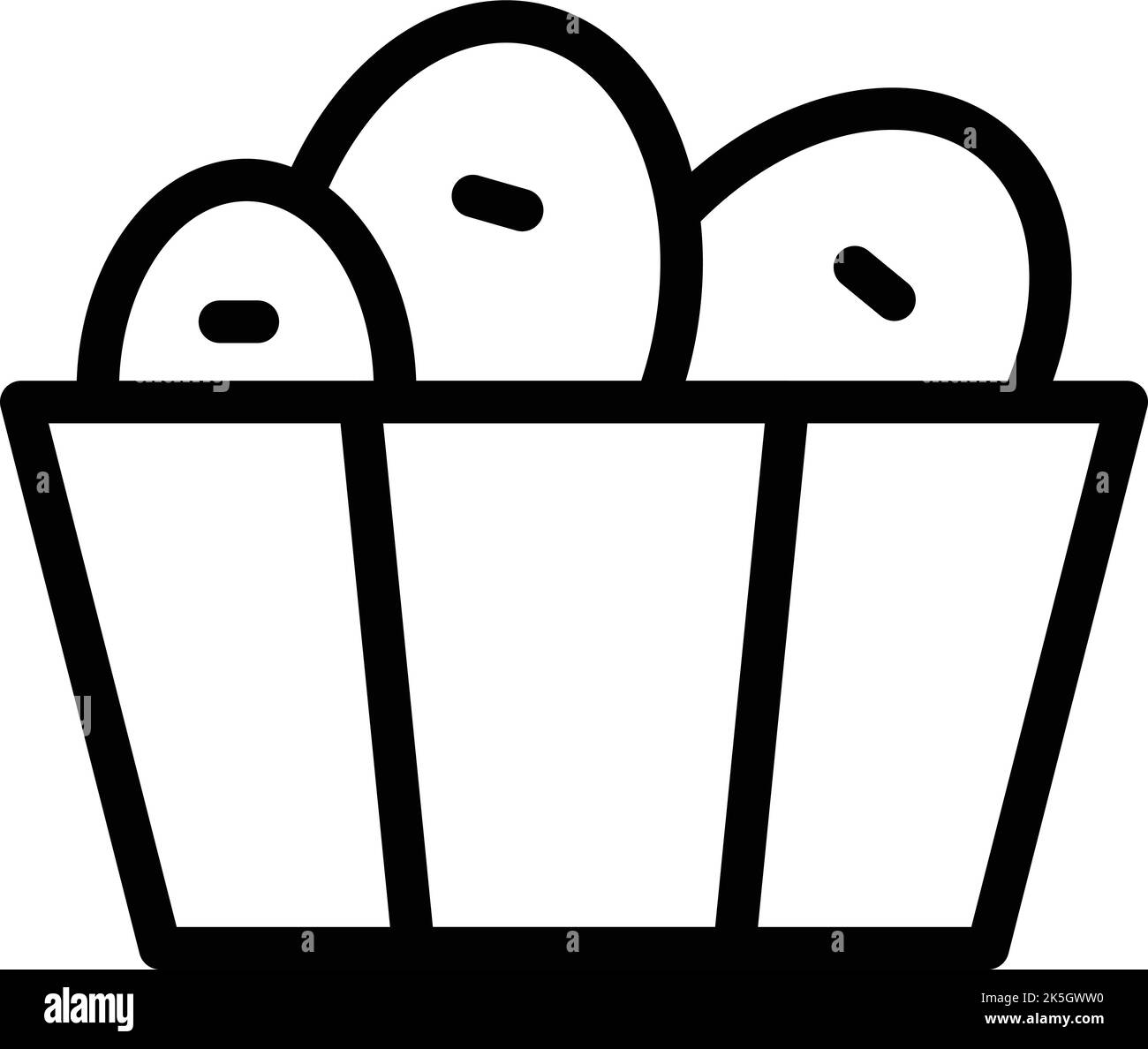 Meat Food Icon Outline Vector Chicken Nugget Tasty Box Stock Vector Image And Art Alamy