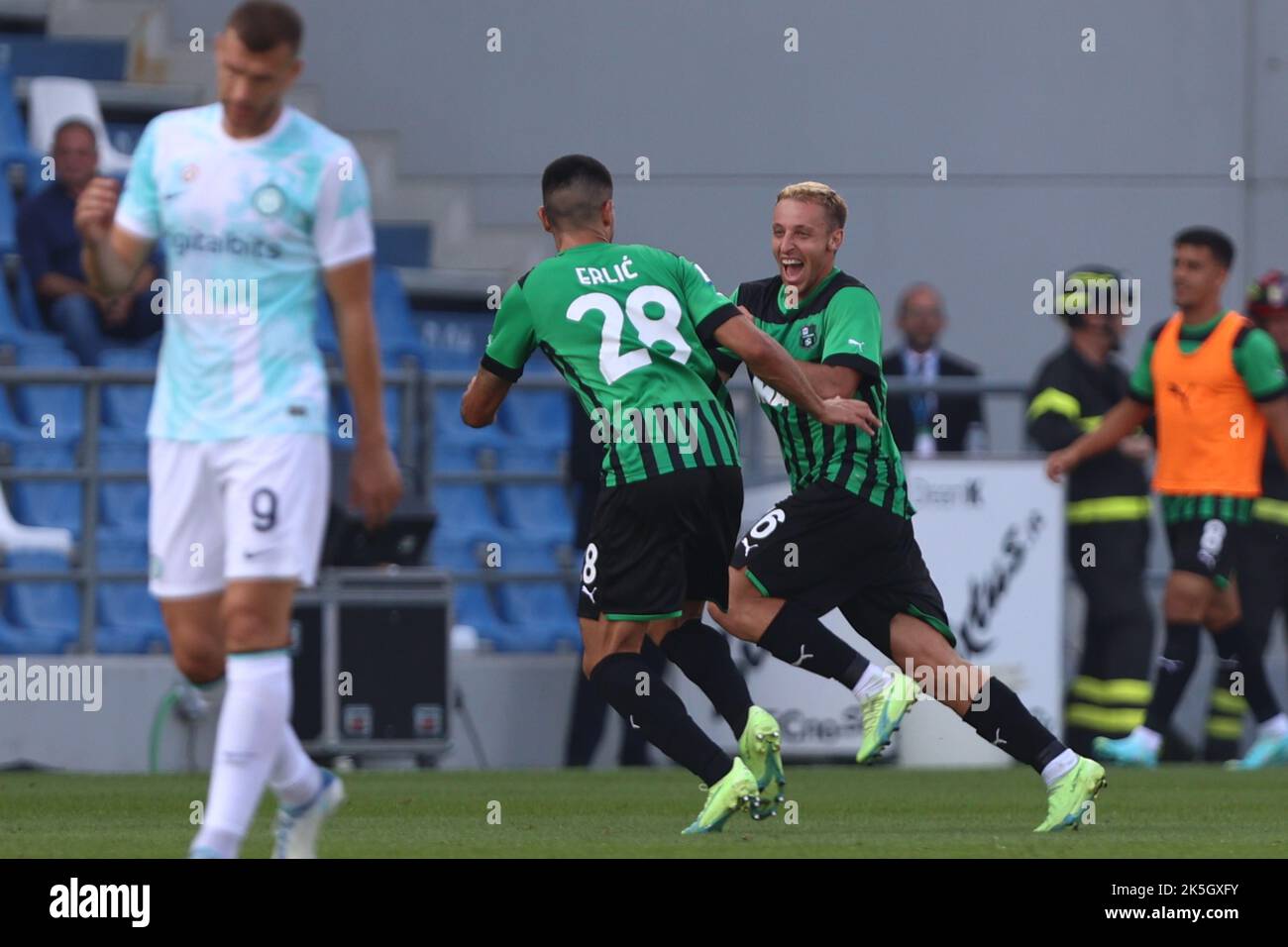 Davide Frattesi (US Sassuolo) celebrates during the italian soccer ...