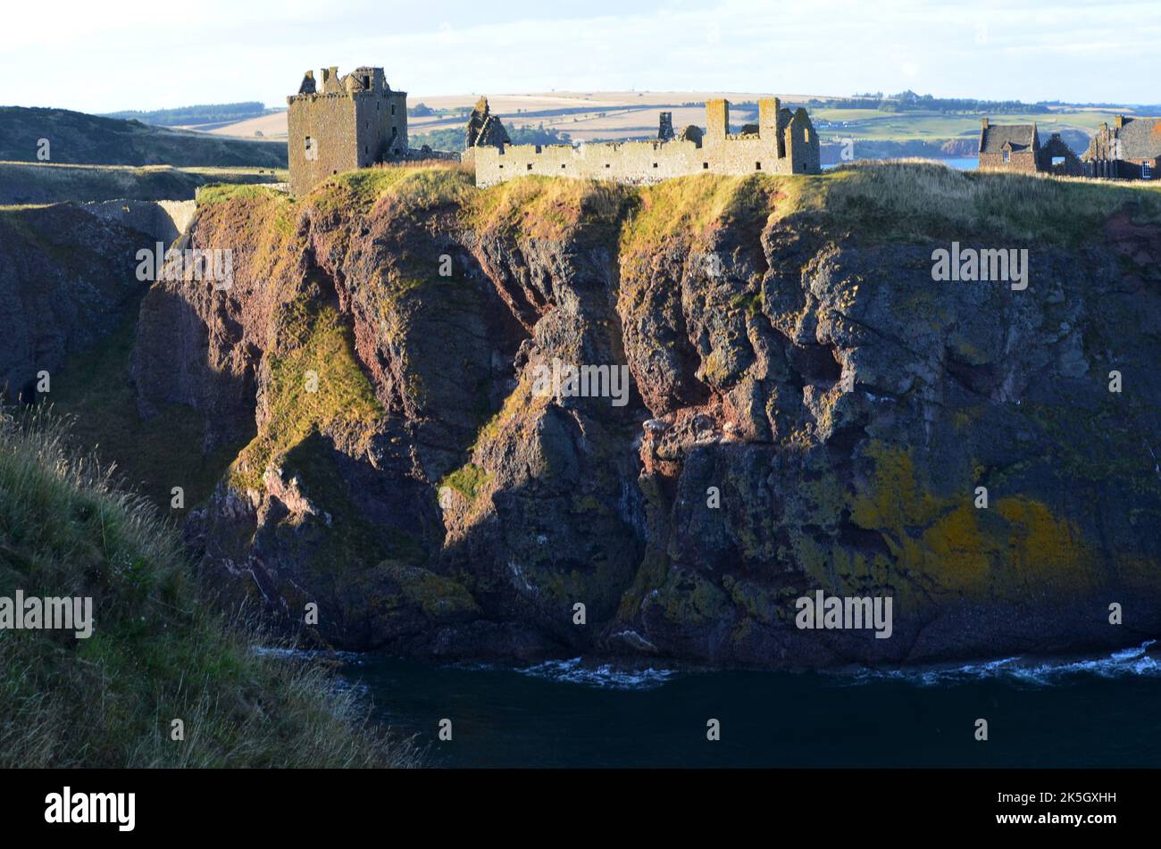 The Dunnottar Castle in Stonehaven, a Scottish historical landmark ...