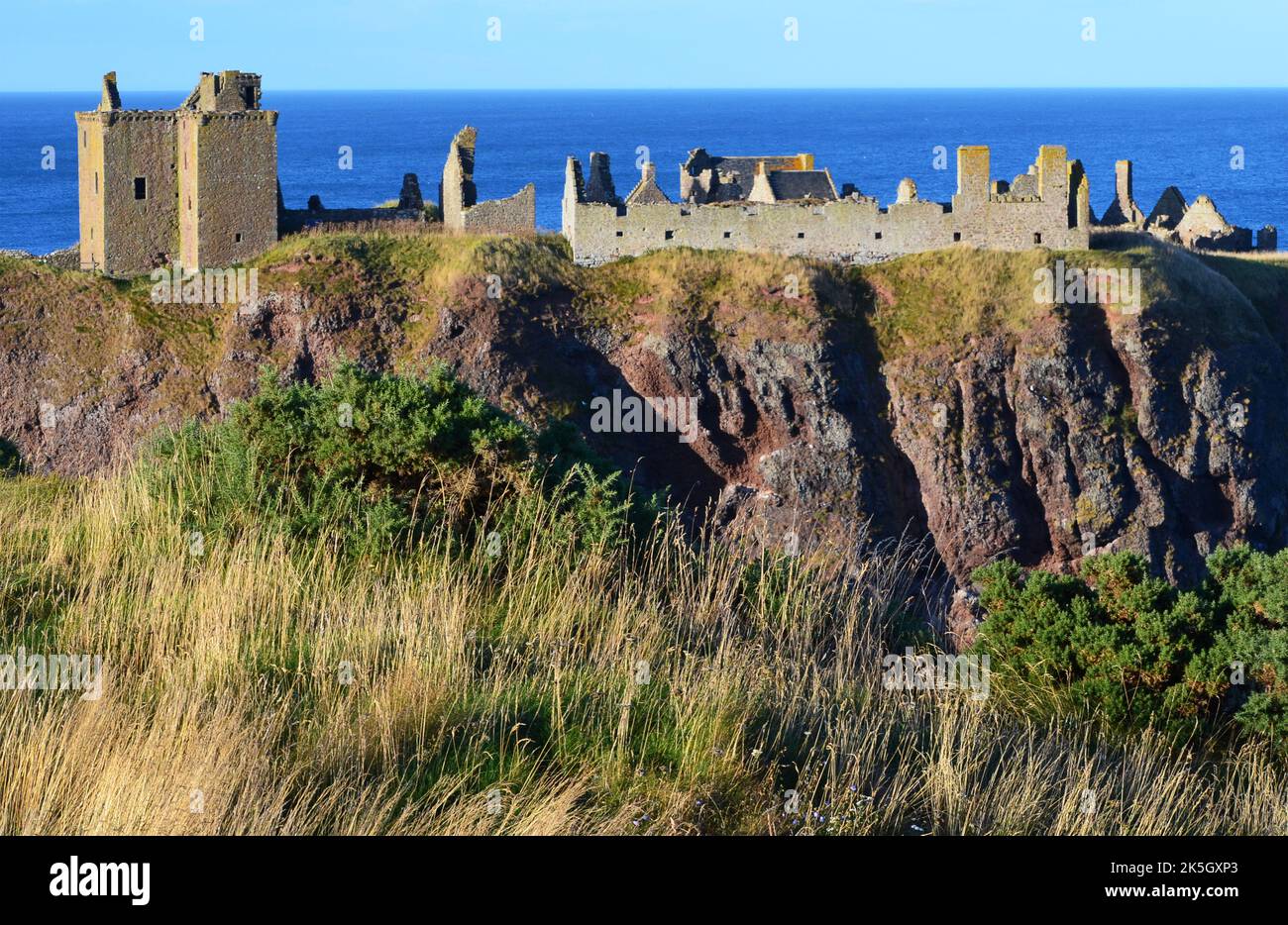The Dunnottar Castle in Stonehaven, a Scottish historical landmark ...