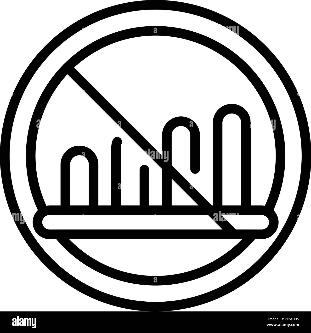 Signal lost connection icon outline vector. Internet error. Computer ...