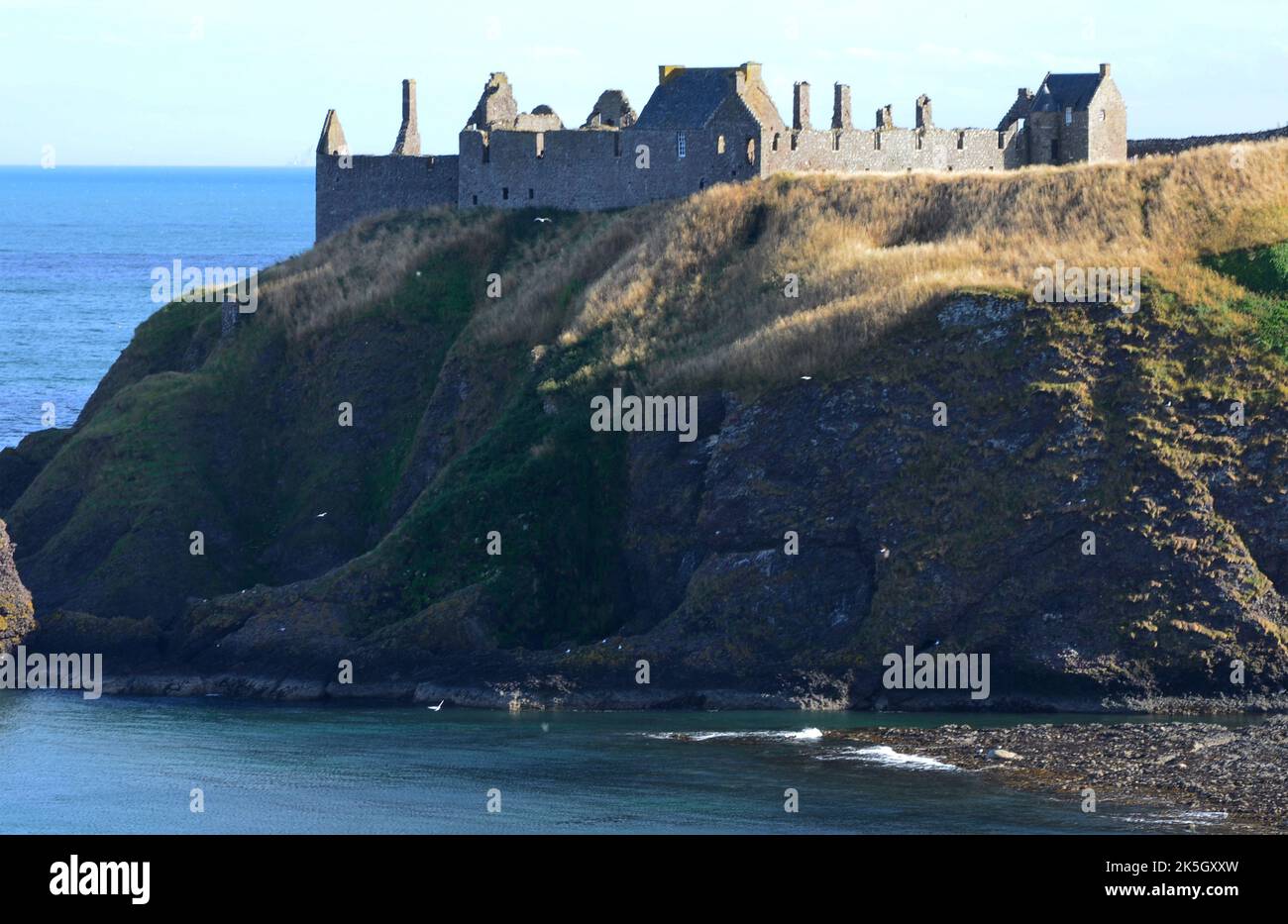 The Dunnottar Castle in Stonehaven, a Scottish historical landmark ...