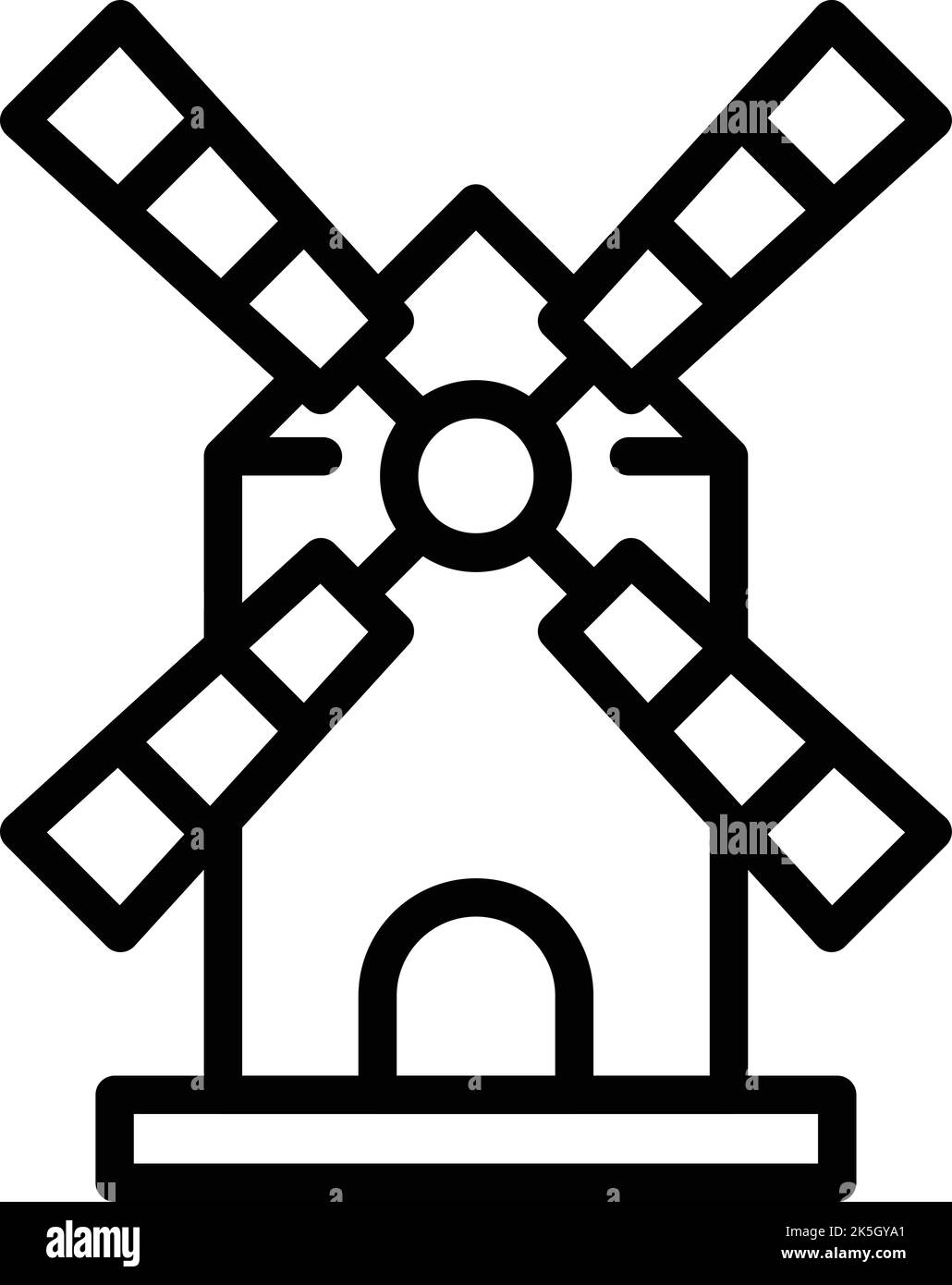 Belarus mill icon outline vector. Costume day. Tourism map Stock Vector ...