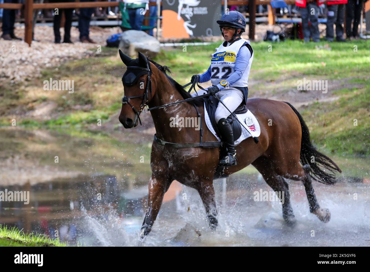 ENSCHEDE, NETHERLANDS - OCTOBER 8: Rosalind Canter with Izilot DHI ...