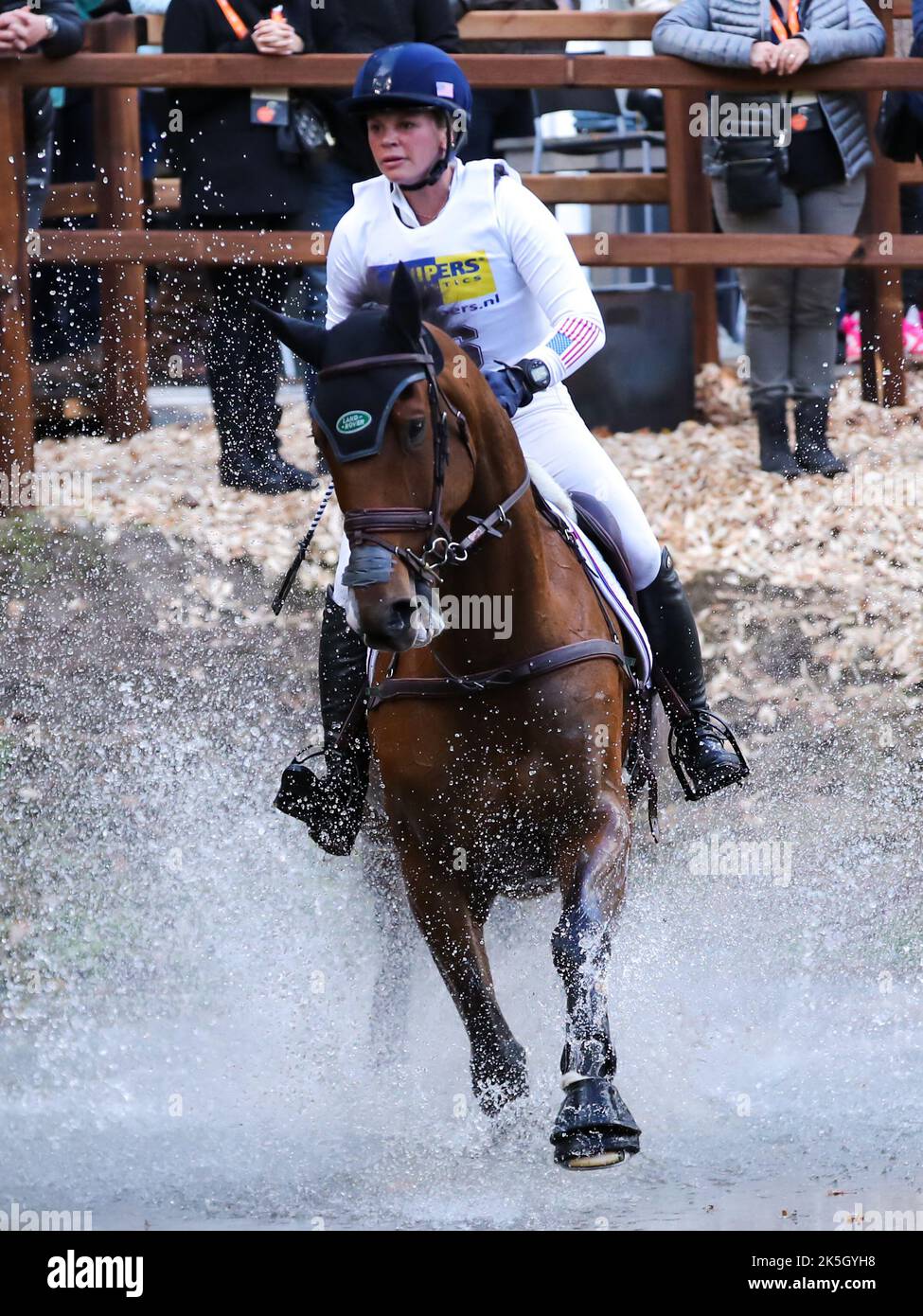 ENSCHEDE, NETHERLANDS - OCTOBER 8: Alyssa Philips with Oskar during the ...
