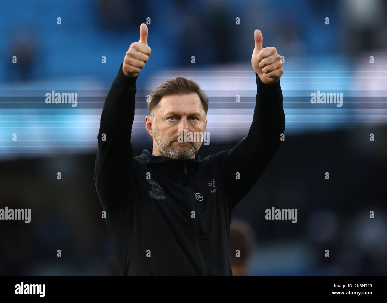 Manchester, England, 8th October 2022. Ralph Hasenhuttl manager of ...