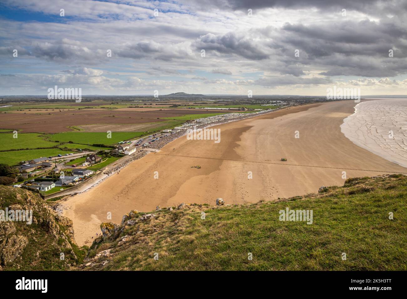 Brean Beech from the summit of Brean Down, North Somerset, England ...