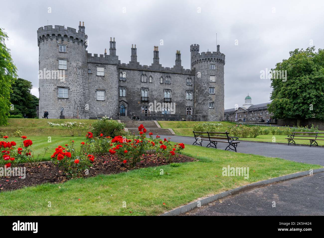 Kilkenny, Ireland - 17 August, 2022: view of the historic Kilkenny ...
