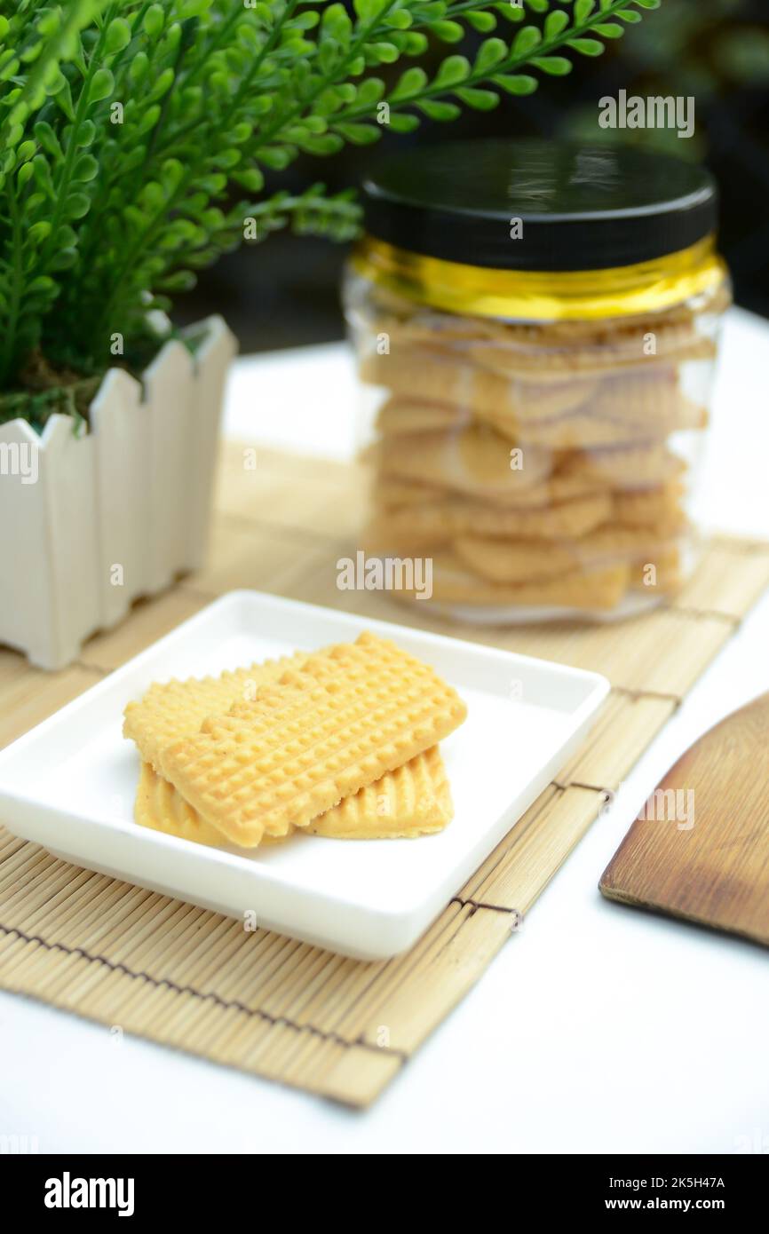 Traditional malay cookies for eid festive biskut samperit decoration ...