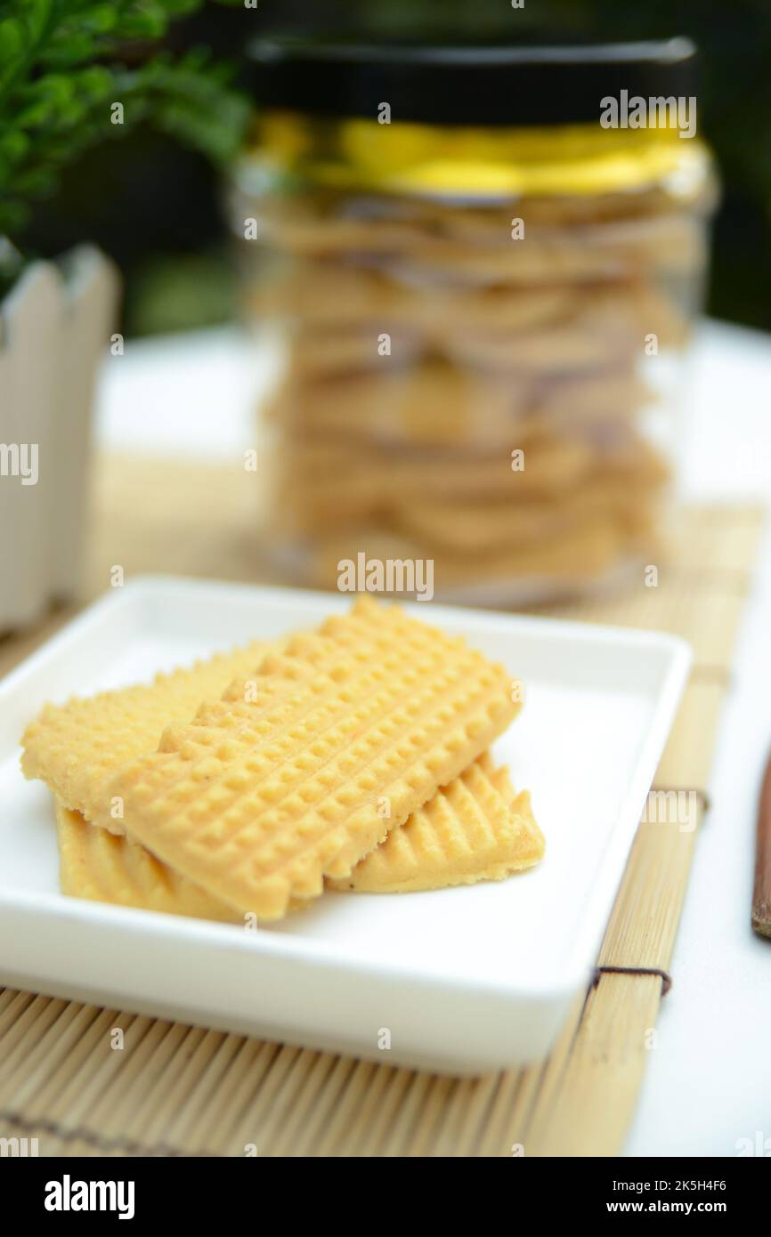 Traditional malay cookies for eid festive biskut samperit decoration ...