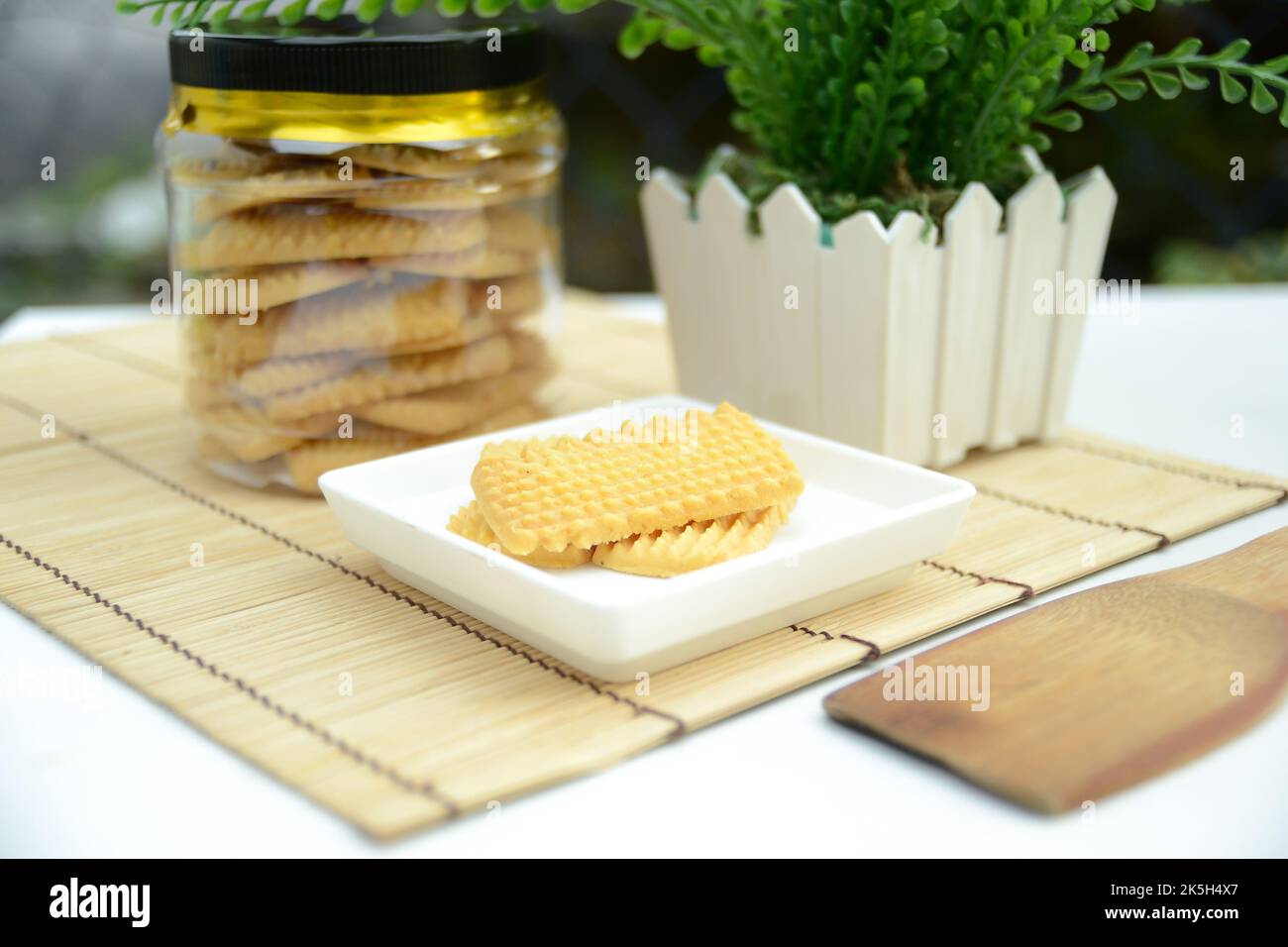 Traditional malay cookies for eid festive biskut samperit decoration ...