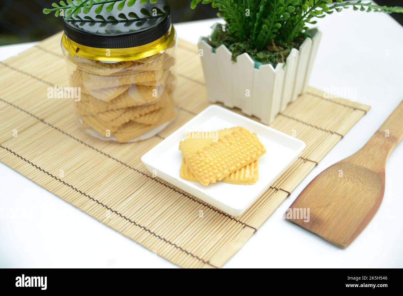 Traditional malay cookies for eid festive biskut samperit decoration ...