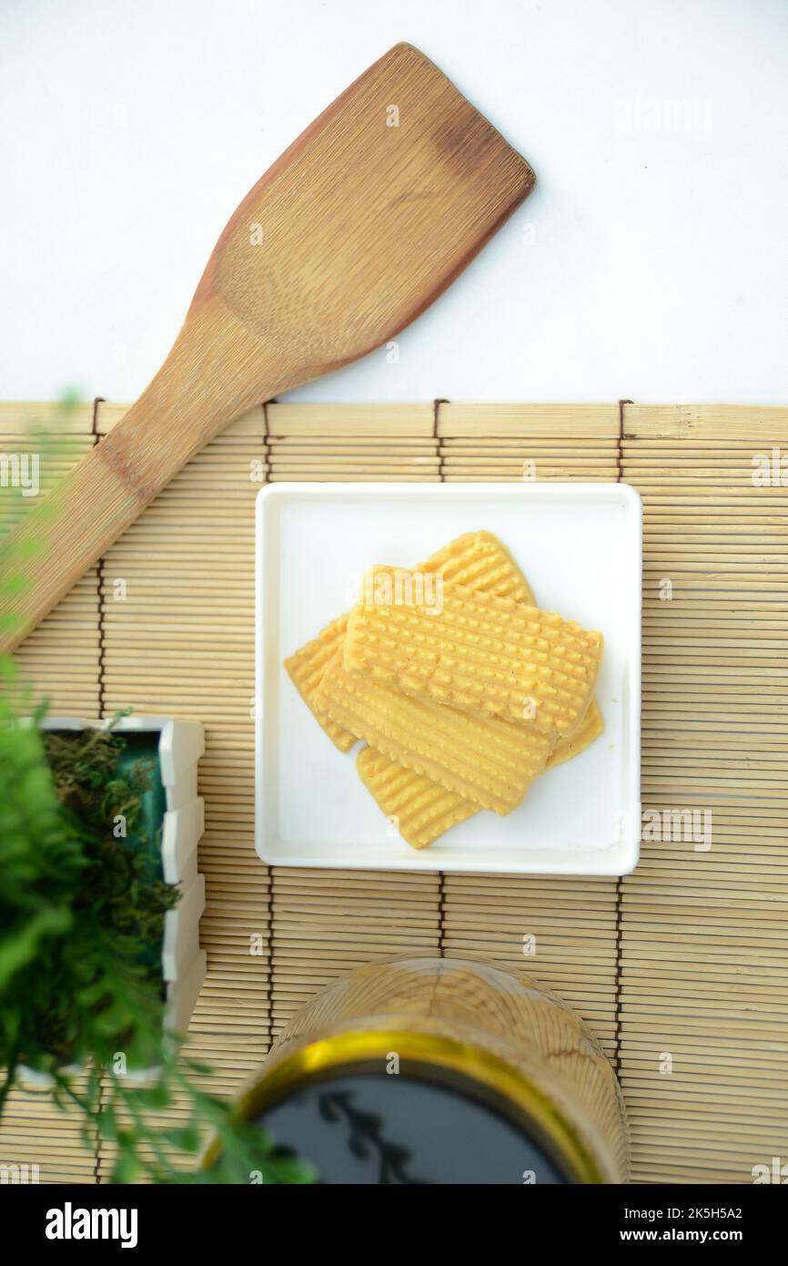 Fresh home made Samprit Cookies. Famous delicacy on Hari Raya ...