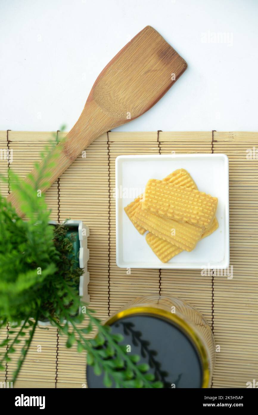 Fresh home made Samprit Cookies. Famous delicacy on Hari Raya ...