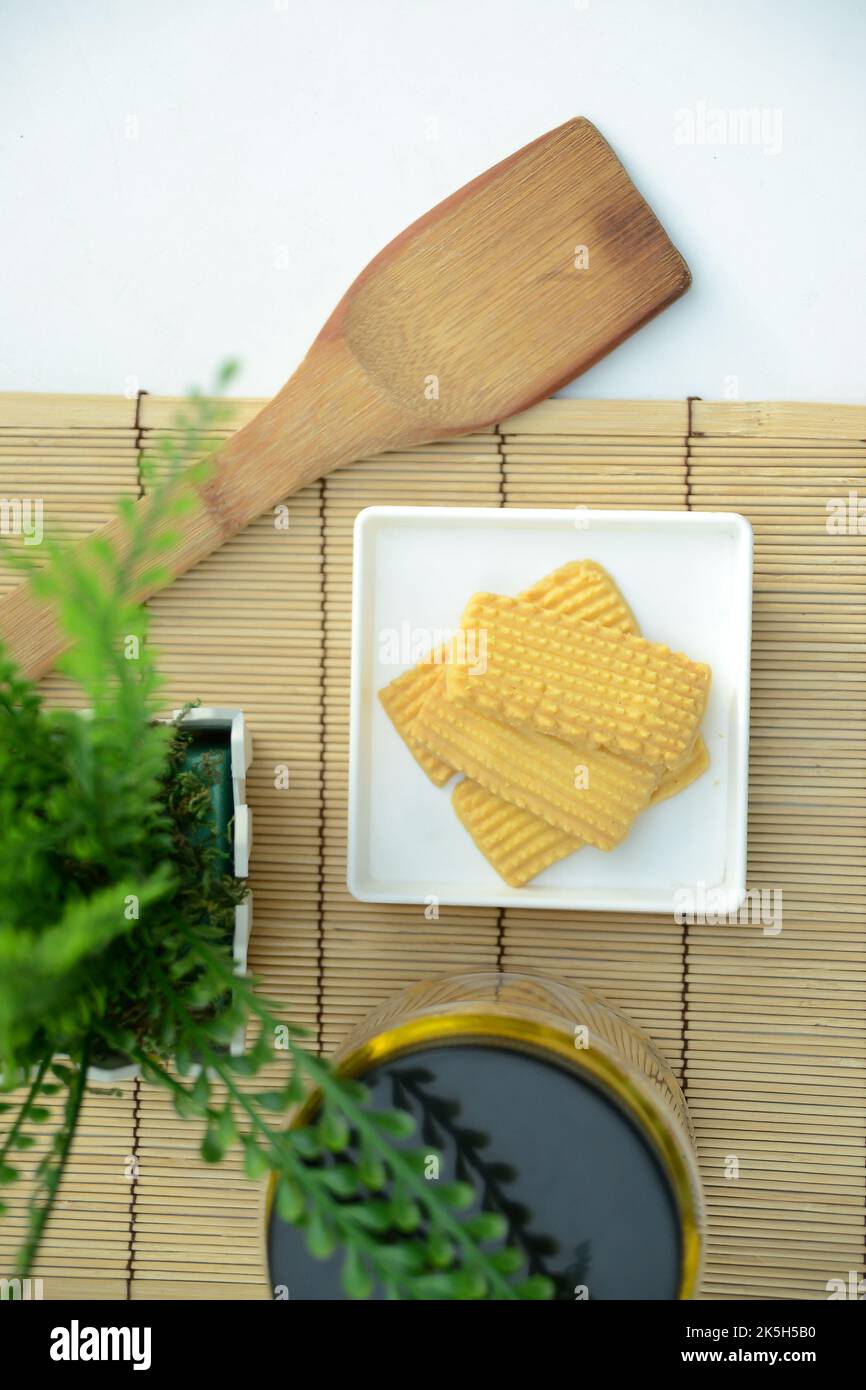 Fresh home made Samprit Cookies. Famous delicacy on Hari Raya ...