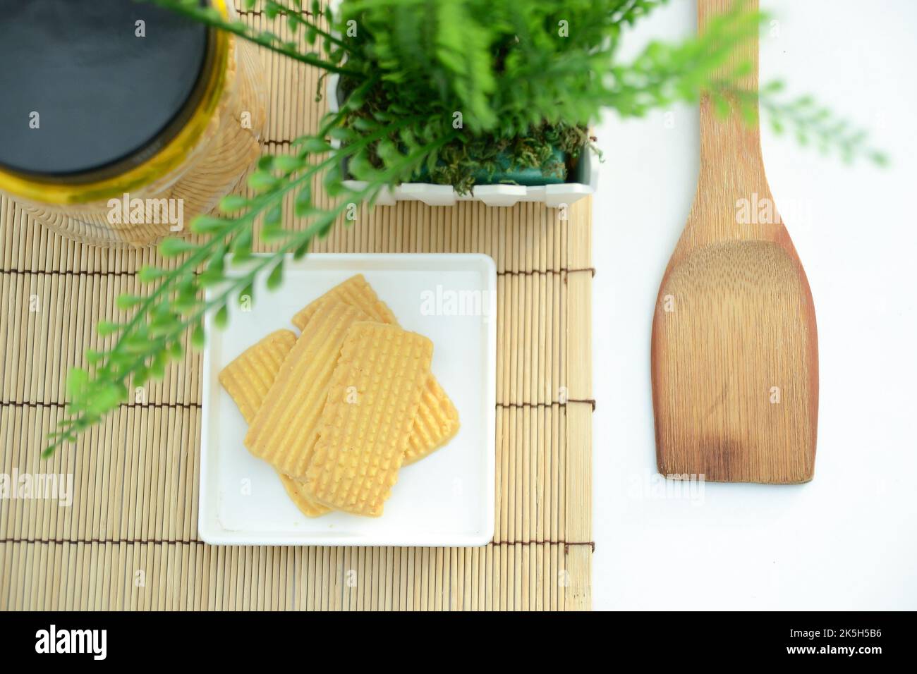 Fresh home made Samprit Cookies. Famous delicacy on Hari Raya ...