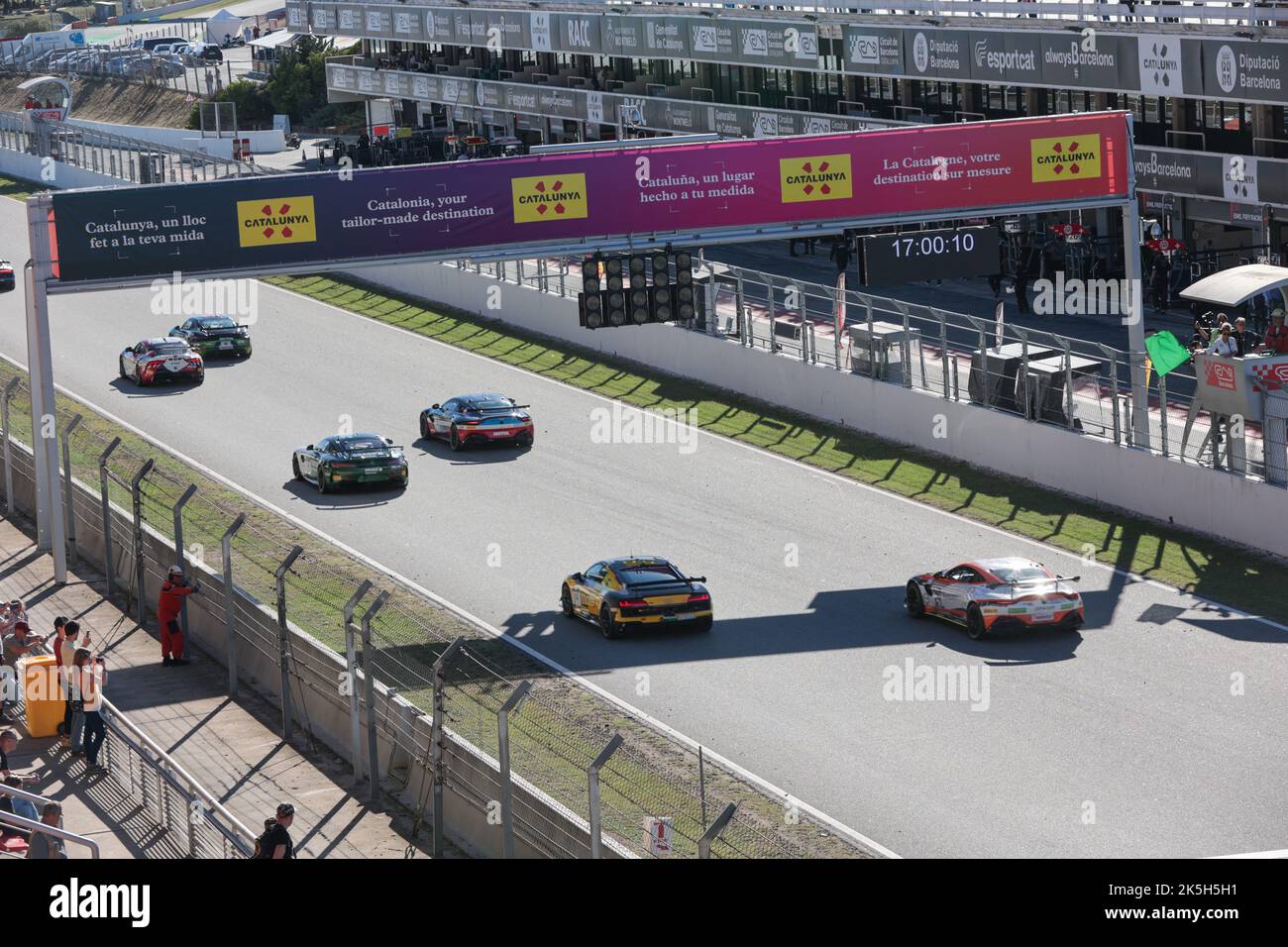 1 October 2022 - GT4 European Series start grid at Festival of Speed ...