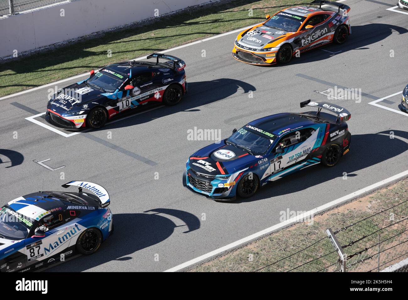 1 October 2022 - GT4 European Series start grid at Festival of Speed ...