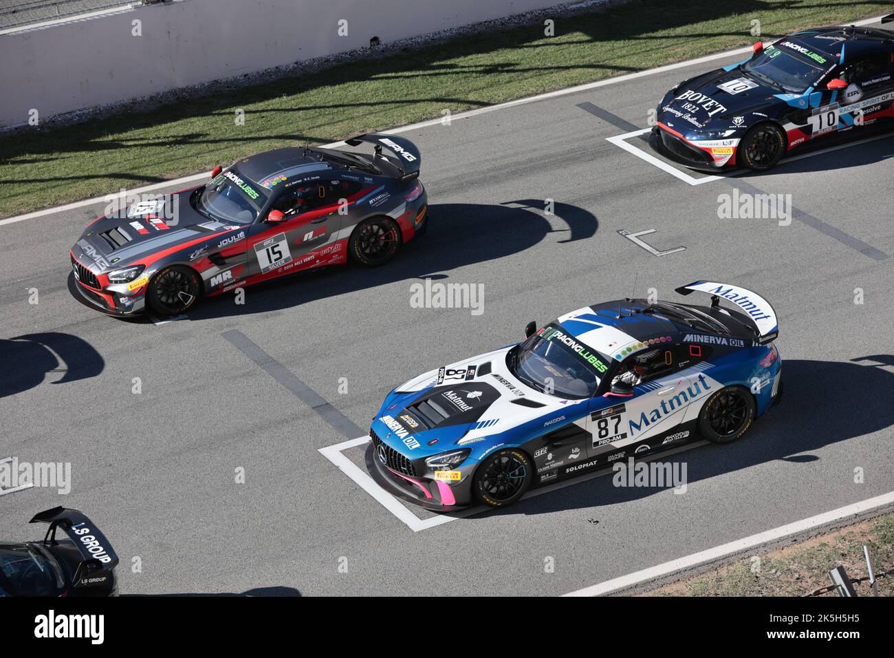 1 October 2022 - GT4 European Series start grid at Festival of Speed ...