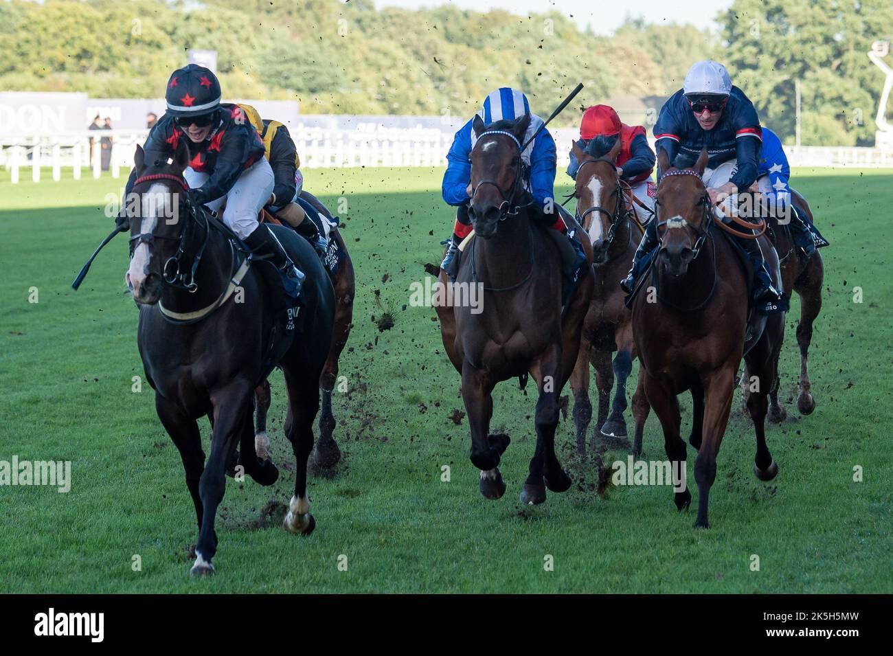 Ascot, Berkshire, UK. 1st October, 2022. Horse Dream Composer ridden by ...