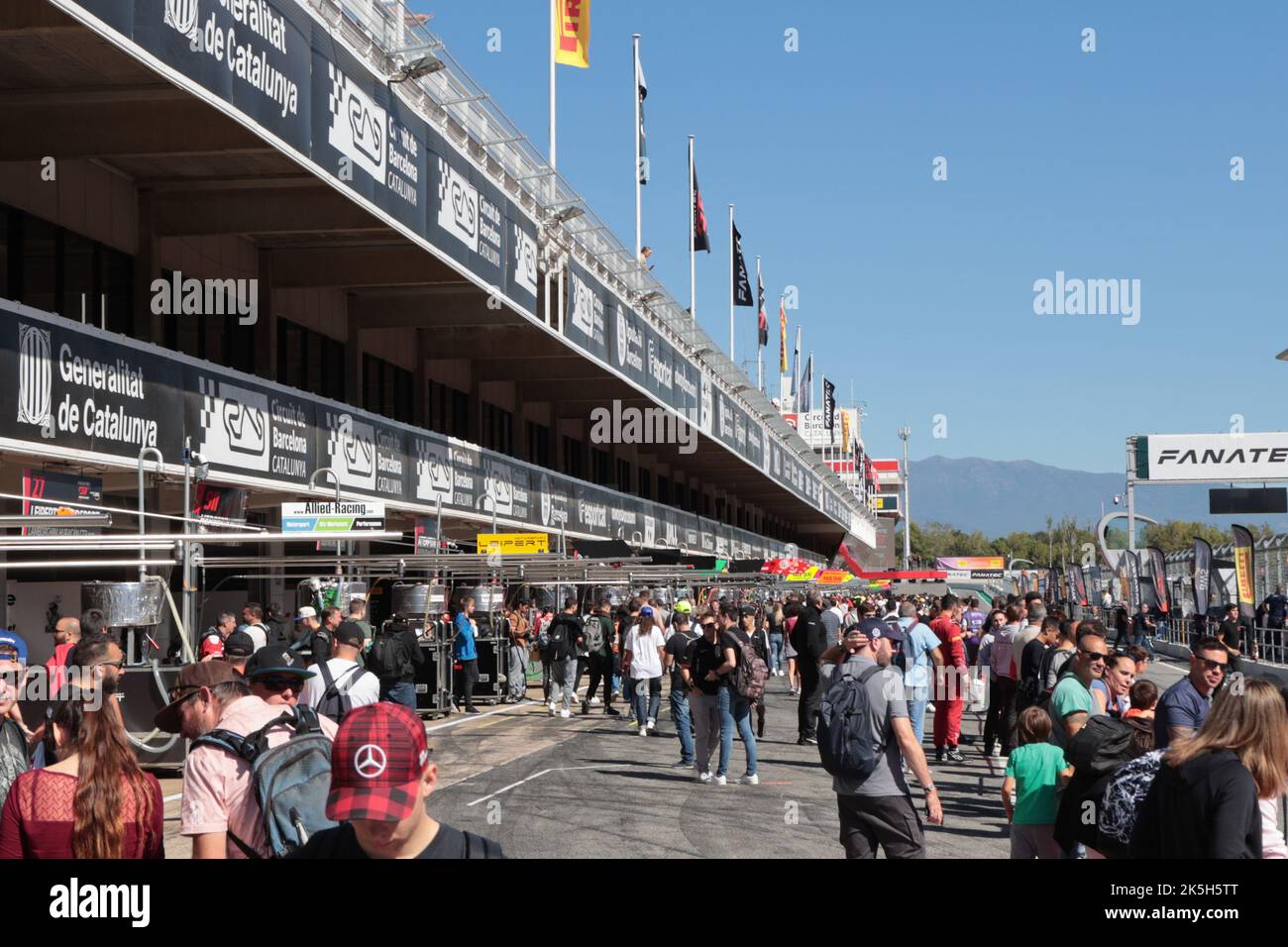 1 October 2022 - Members of public walk the pit lane during Festival de ...