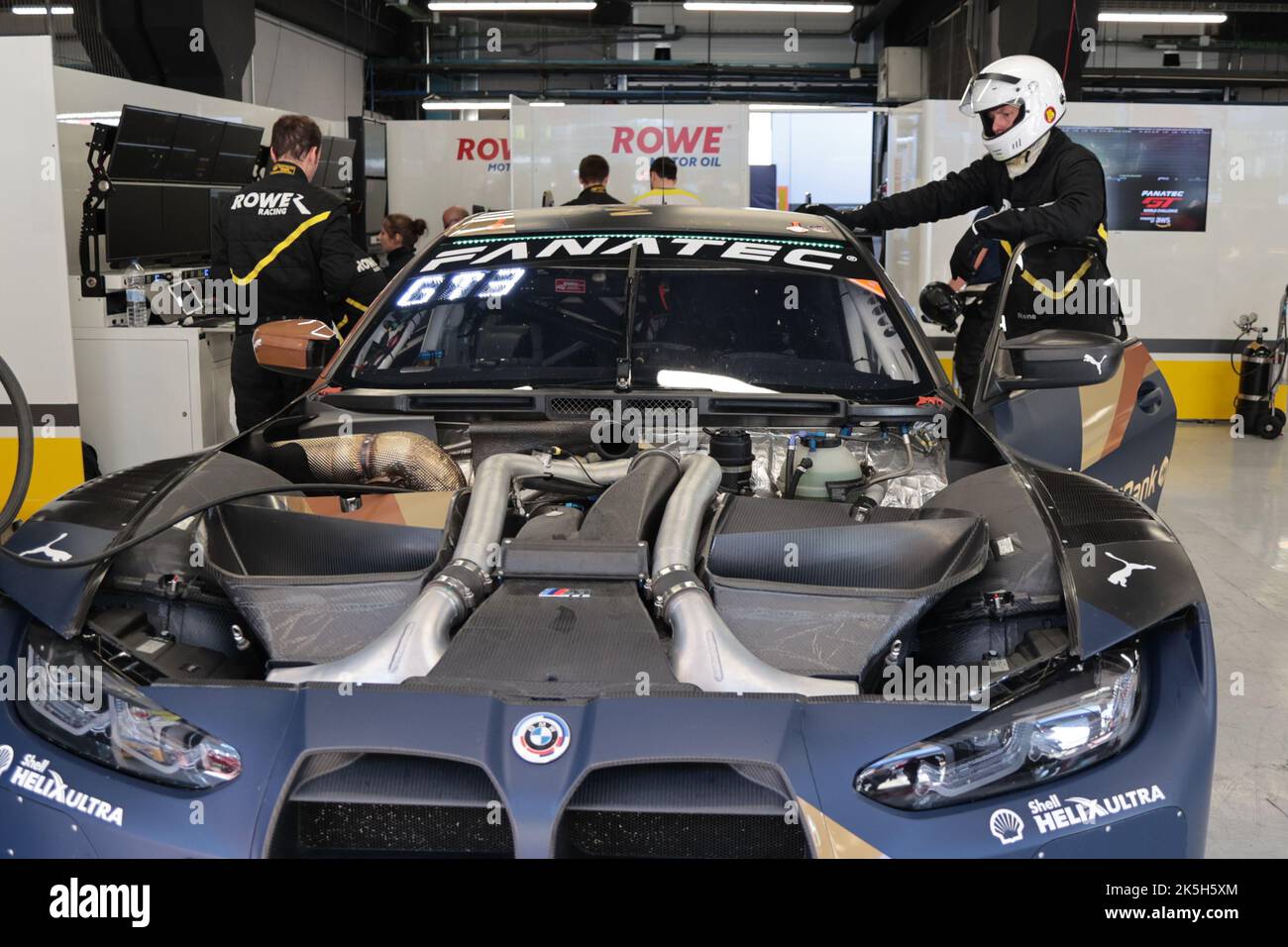 1 October 2022 - BMW M4 in pit garage at Festival of Speed, Festival de ...