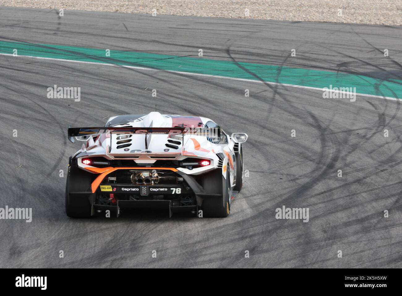 1 October 2022 Lamborghini Huracán Super Trofeo Evo competing in Super ...