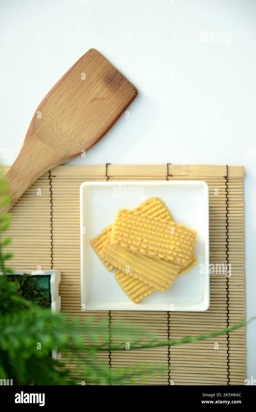Fresh home made Samprit Cookies. Famous delicacy on Hari Raya ...