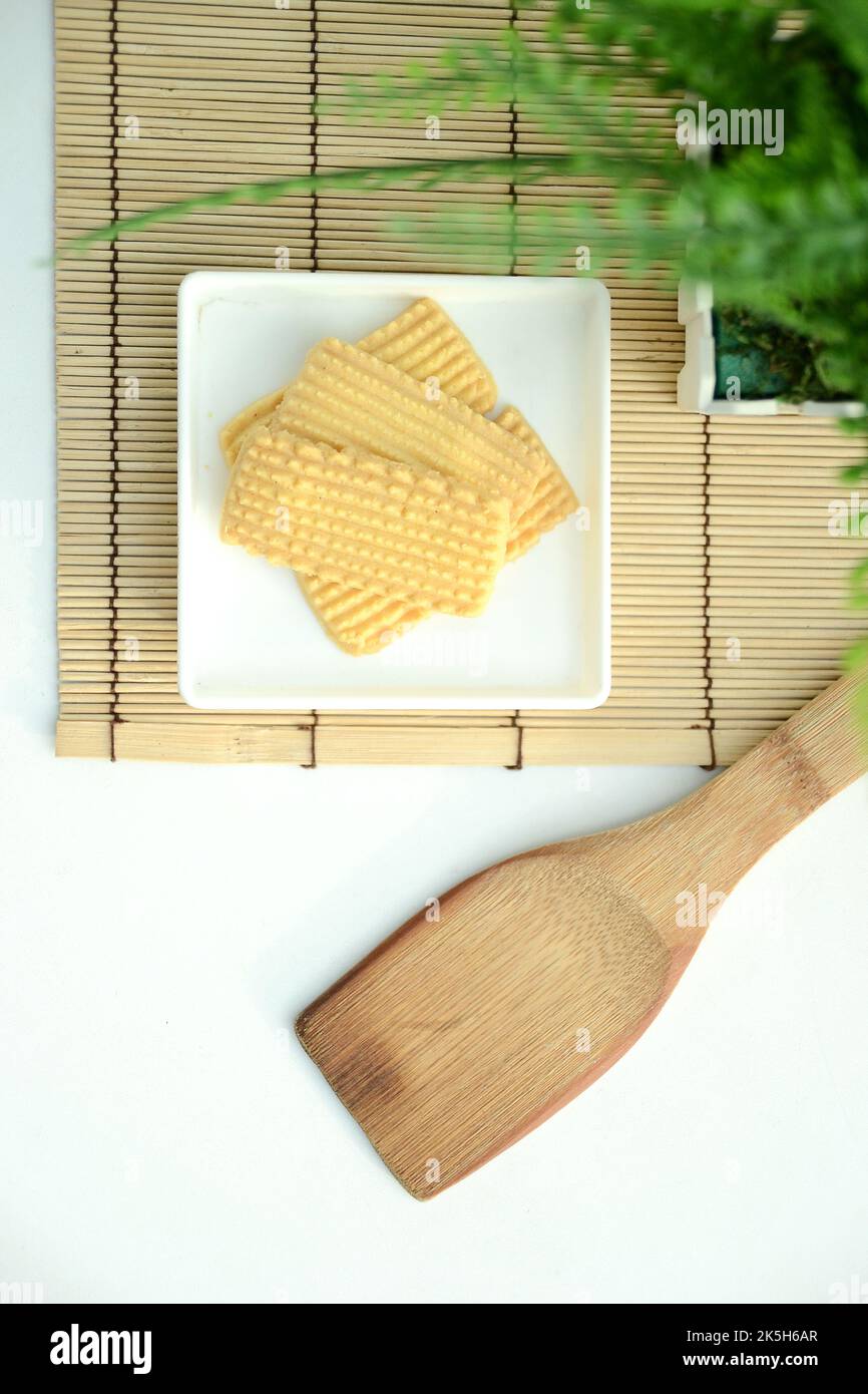 Fresh home made Samprit Cookies. Famous delicacy on Hari Raya ...